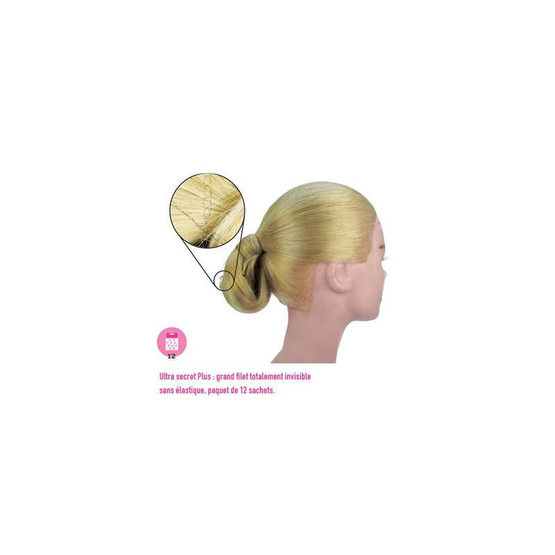 Acheter Filet pour cheveux ultra invisible clair par 12