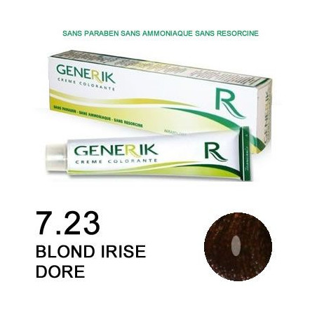 Generik sans ammoniaque 7,23 Blond irisé doré