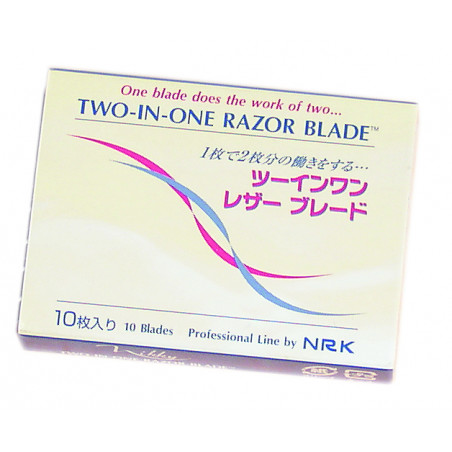 Blister de 10 lames de rasoirs pour rasoir coiffeur