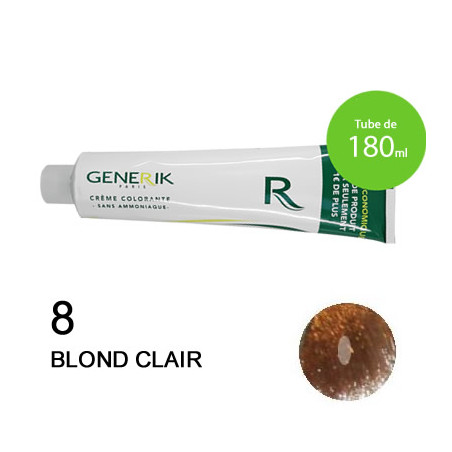 Coloration sans ammoniaque Generik 8 Blond clair 180ml