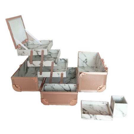 Mallette coiffure esthétique professionnelle Rose Gold