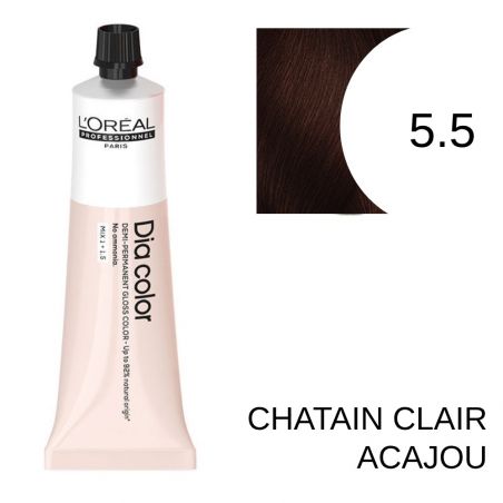 Coloration Dia color 5.5 Chatain clair acajou
