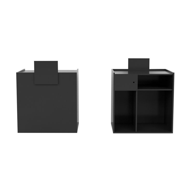 Comptoir d’accueil Livadia noir design professionnel