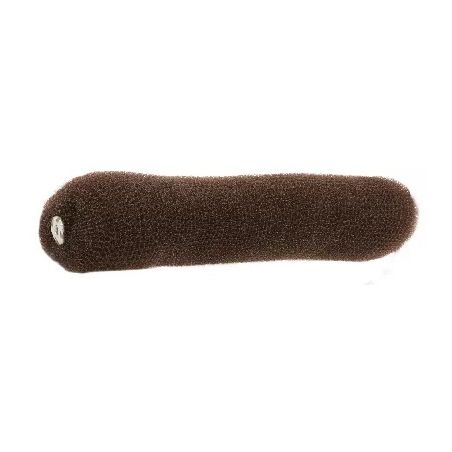 Crépon à chignon Pouf 230mm chatain
