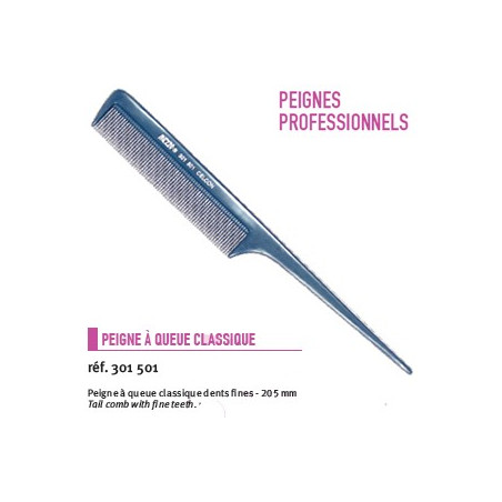 Vente Peigne a queue classique dents fines 20.5cm